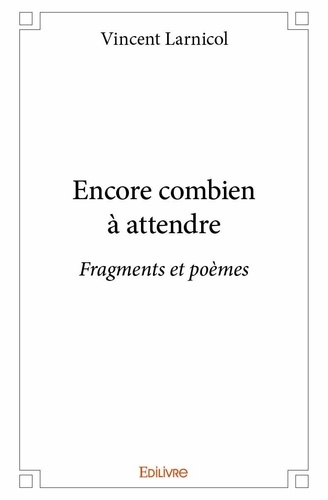 Encore combien à attendre - Fragments et poèmes de Vincent Larnicol ...