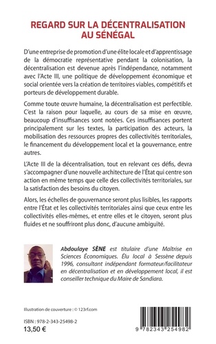 Regard sur la décentralisation au Sénégal - Abdoulaye Sène - Livres ...