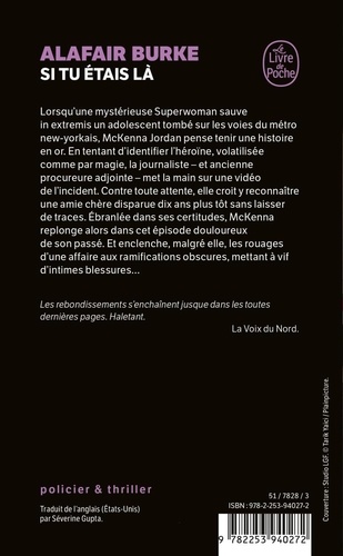 Si tu étais là de Alafair Burke - Poche - Livre - Occasion - Decitre