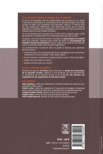 Guide du contentieux de la sécurité sociale de Alain Bouilloux - Grand Format - Livre - Decitre