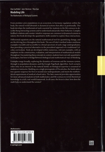 Modeling Life - The Mathematics of Biological... de Alan Garfinkel ...