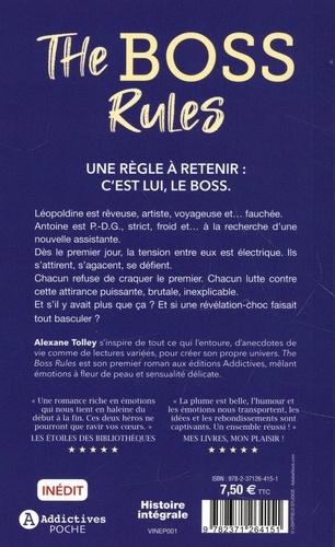 The Boss Rules de Alexane Tolley - Poche - Livre - Decitre