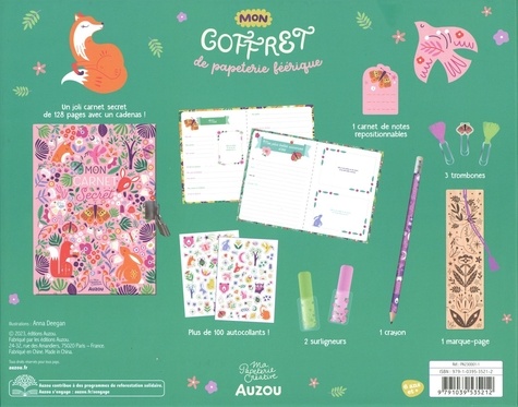 Mon coffret de papeterie féérique - Avec 1... - Anna Deegan - Livres ...