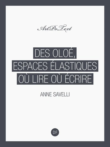 Des Oloé de Anne Savelli - Decitre