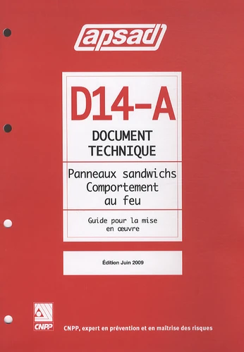 Document technique D14-A Panneaux sandwichs Comportement au feu de ...