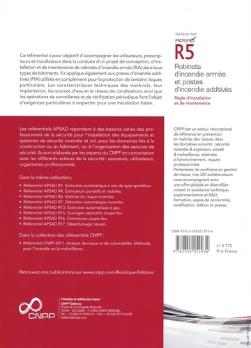 Référentiel APSAD R5 Robinets d'incendie armés... - APSAD - Livres - Furet du Nord