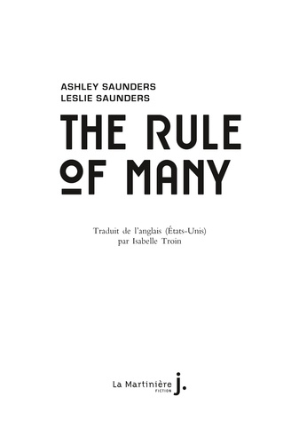 The Rule of Many de Ashley Saunders - Grand Format - Livre - Decitre
