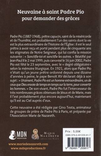 Neuvaine à Saint Padre Pio pour demander des... de Association Marie de Nazareth - Poche - Livre ...