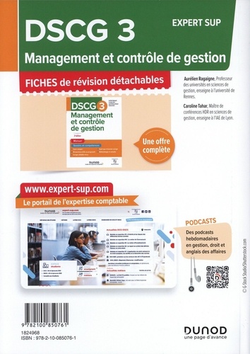 Management et contrôle de gestion DSCG 3 -... de Aurélien Ragaigne - Grand Format - Livre - Decitre