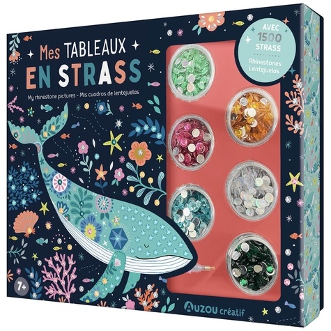 Mes tableaux en strass - Avec 1500 strass de Auzou - Grand Format - Livre - Decitre