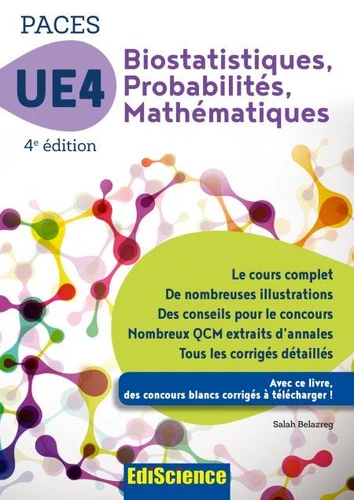PACES UE 4 Biostatistiques Probabilités Mathématiques - 4e ed..Manuel ...