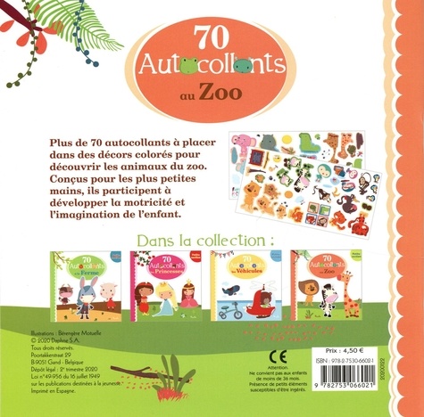 70 autocollants au zoo - Petite section de Bérengère Motuelle - Grand ...