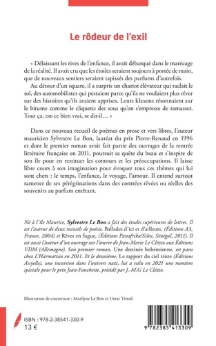Le rôdeur de l'exil - Poésie de Bon sylvestre Le - Livre - Decitre