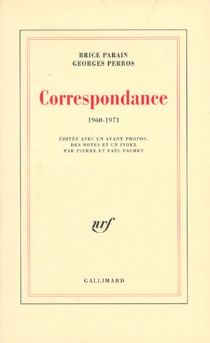 Correspondance - 1960-1971 de Brice Parain - Livre - Decitre