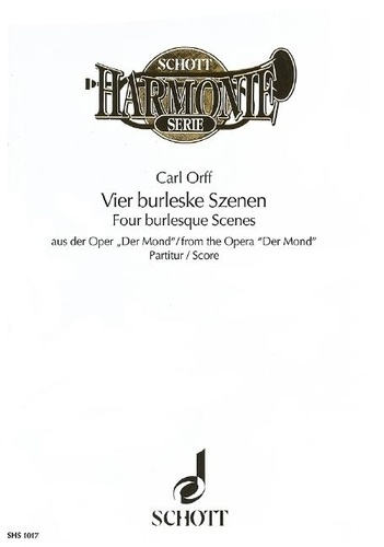 Four burlesque Scenes - from the opera "Der... - Carl Orff - Livres ...