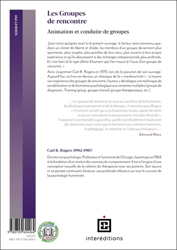 Les groupes de rencontre - Animation et conduite... de Carl R. Rogers - Grand Format - Livre ...