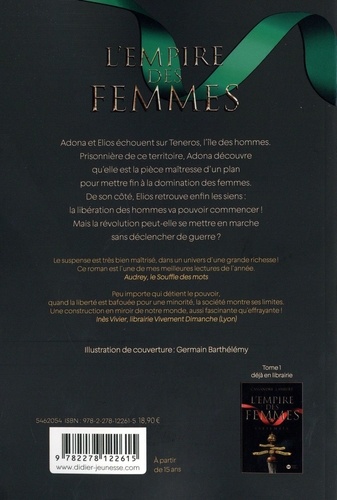 L'Empire des Femmes Tome 2. Teneros - Cassandre Lambert - Livres ...