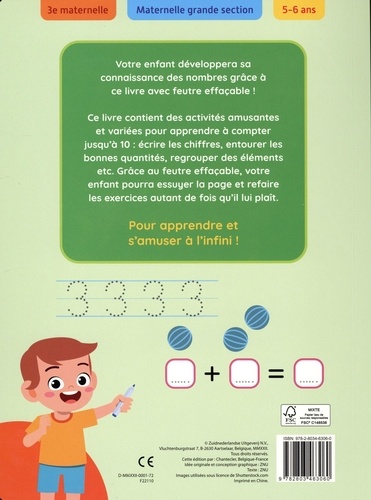 Je compte jusqu'à 10 - 3a maternelle Maternelle... de Chantecler ...