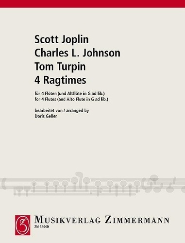Quatre Ragtimes - de Scott Joplin, Charles L.... de Charles l. Johnson ...