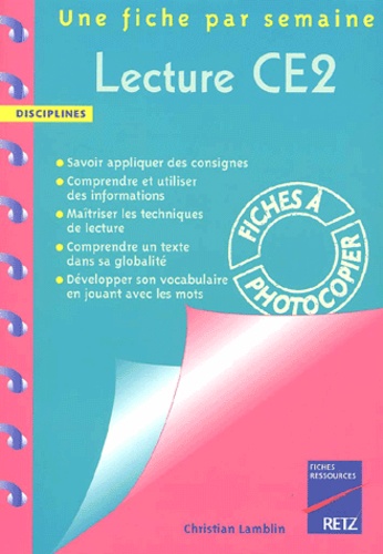 Lectures CE2 de Christian Lamblin - Livre - Decitre