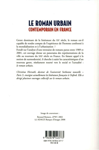 Le roman urbain contemporain en France de Christina Horvath - Grand ...
