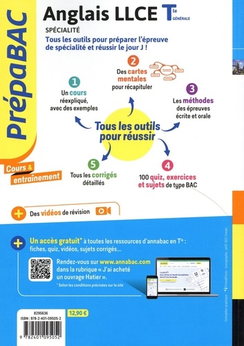 Anglais LLCE spécialité Tle générale de Christine Bitaillou - Grand Format - Livre - Decitre