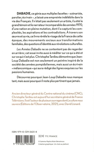 Les Années Dabadie de Christophe Tardieu - Grand Format - Livre - Decitre