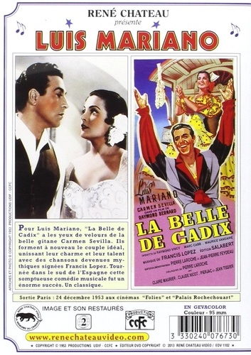 Luis Mariano : La belle de Cadix, Je n'aime que toi Coffret 2 Dvd, CINE SOLUTIONS - Papeterie ...