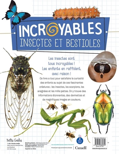 Incroyables insectes et bestioles de Claire Chabot - Album - Livre ...
