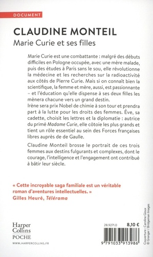 Marie Curie et ses filles - Claudine Monteil - Livres - Furet du Nord