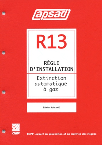 APSAD R13 Règle d'installation - Extinction... de CNPP Entreprise ...