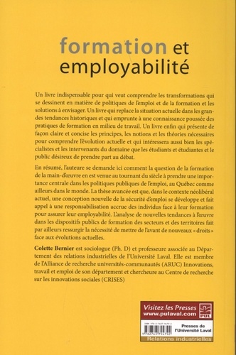 Formation et employabilité - Regard critique sur... de Colette Bernier ...