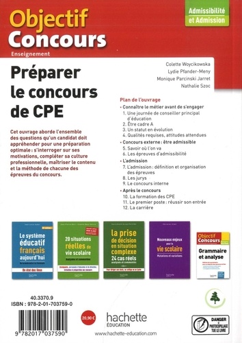 Préparer le concours de CPE de Colette Woycikowska - Grand Format ...