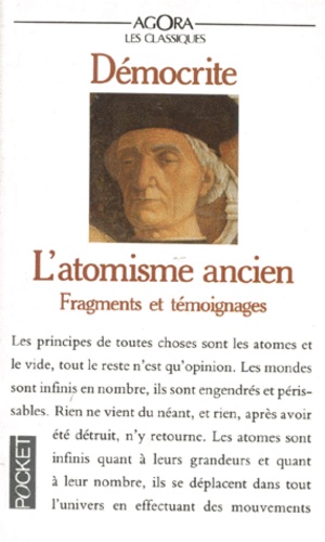 DEMOCRITE ET L'ATOMISME ANCIEN. - Fragments et... de Collectif - Poche ...