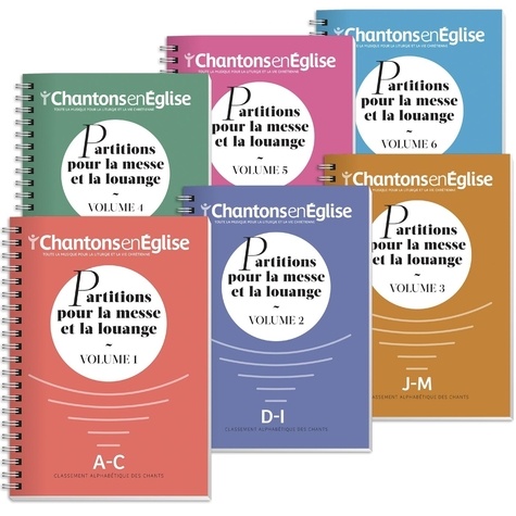 Lot 6 volumes - Chantons en Eglise : Partitions... de Collectif - Livre - Decitre