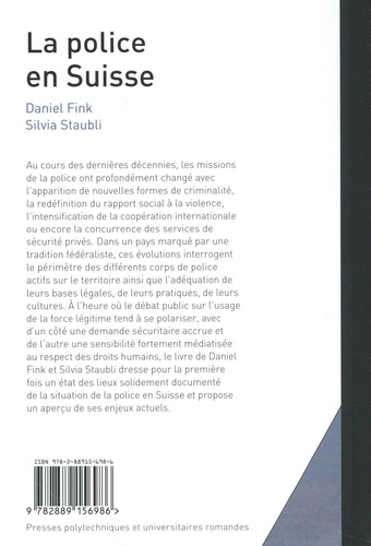 La police en Suisse - Daniel Fink - Livres - Furet du Nord
