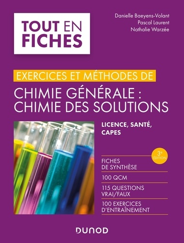 Chimie générale : chimie des solutions -... - Danielle Baeyens-Volant ...