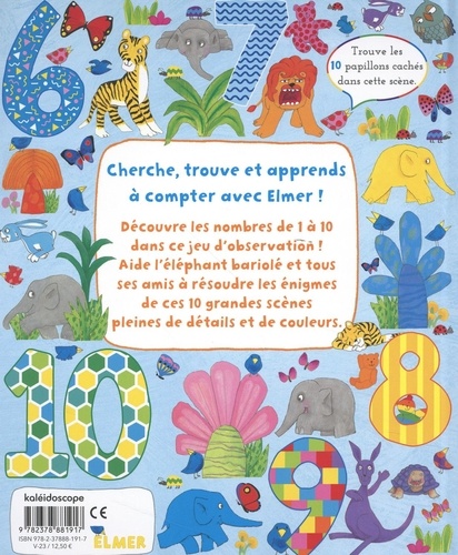 Elmer cherche et trouve Les nombres de David McKee - Album - Livre ...
