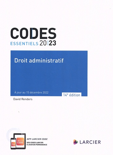 Droit administratif de David Renders - Grand Format - Livre - Decitre