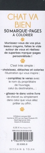 Chat va bien - 50 marque-pages à colorier de Dessain et Tolra - Grand ...