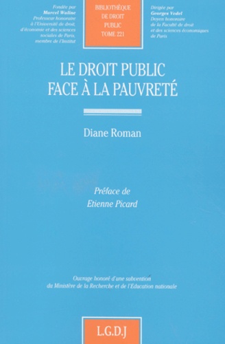 Le Droit Public Face A La Pauvrete de Diane Roman - Livre - Decitre