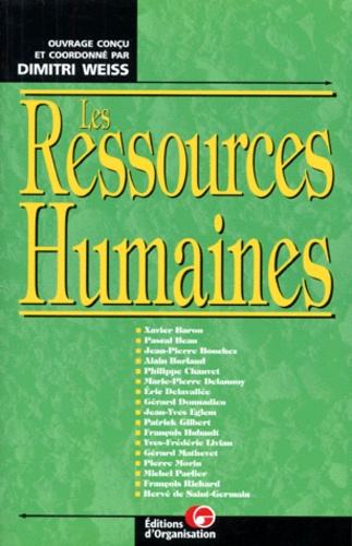Les ressources humaines de Dimitri Weiss - Livre - Decitre