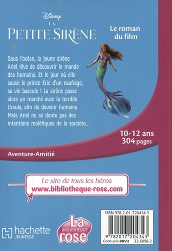 La petite sirène - Le roman du film de Disney - Poche - Livre - Decitre