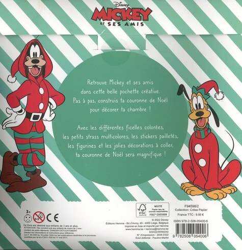 Ma couronne de Noël Mickey et ses amis -... de Disney - Livre - Decitre