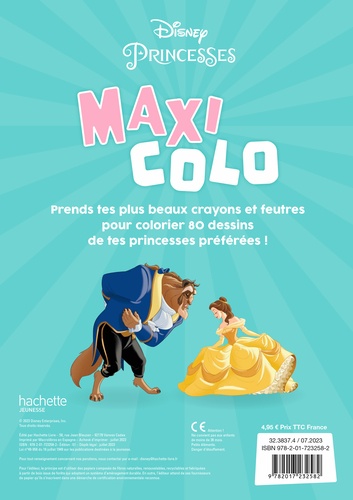 Maxi-colo Disney Princesses de Disney - Album - Livre - Decitre
