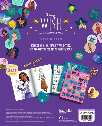 Wish, Asha et la bonne étoile - 1000 stickers de Disney - Album - Livre ...