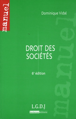 Droit des sociétés - Dominique Vidal - Livres - Furet du Nord