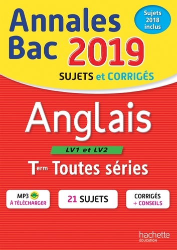 Annales BAC Anglais LV1 et LV2 Tles toutes séries de Edith-Michèle ...