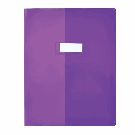 Protège-cahier transparent violet - 24x32cm, ELBA MOULT - Papeterie ...