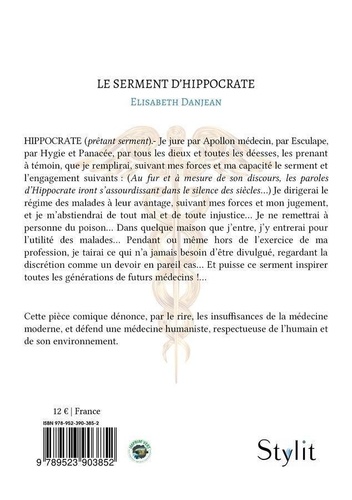 Le Serment d’Hippocrate de Elisabeth Danjean - Livre - Decitre